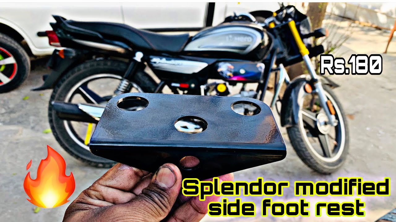 Splendor modified side foot rest | splendor ladies foot rest install # ...