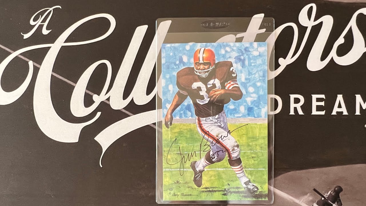 Mail Day - Goal Line Art Set update - Jim Brown autograph card - YouTube