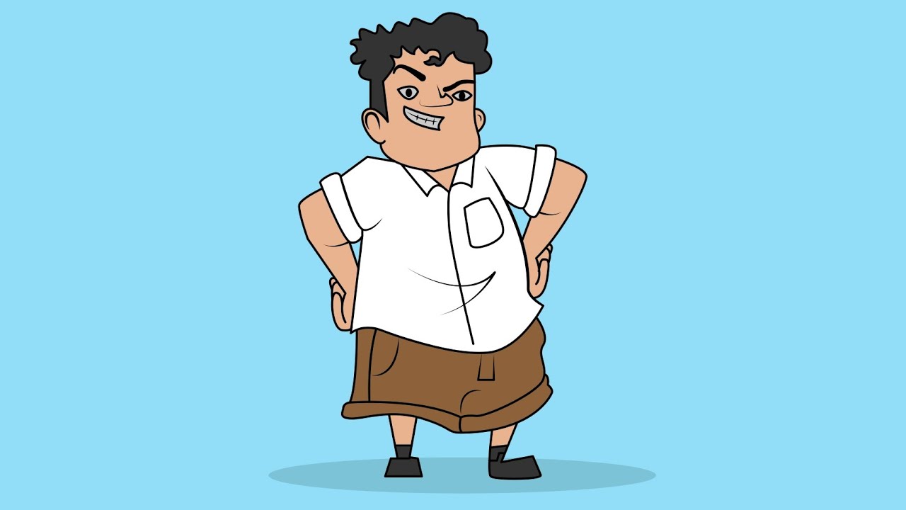 Golu Drawing Illustration From Roll No 21 Cartoon | How To Draw Golu ...
