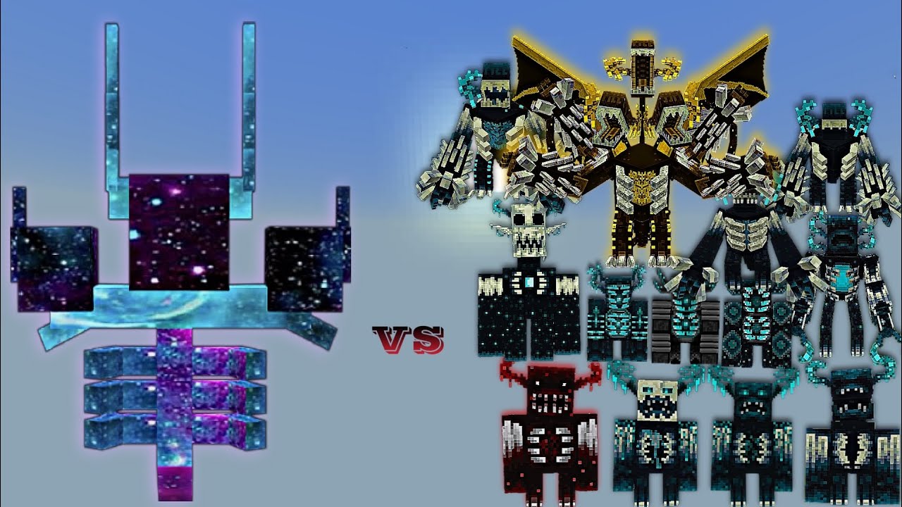 Chaos Witherzilla vs Warden Plus | Minecraft Bedrock | Mob Battle - YouTube