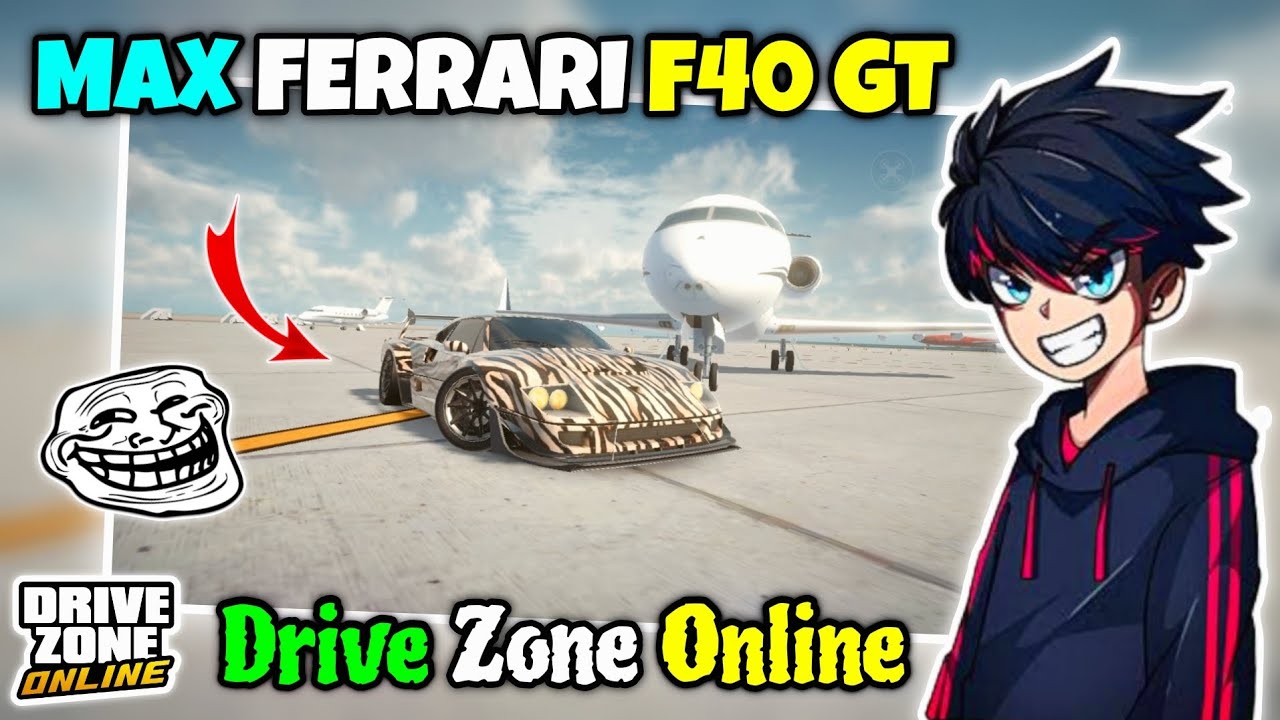 🔥MAX FERRARI F40-GT🔥IN DRIVE ZONE ONLINE GAMEPLAY IN HINDI🤑 | # ...