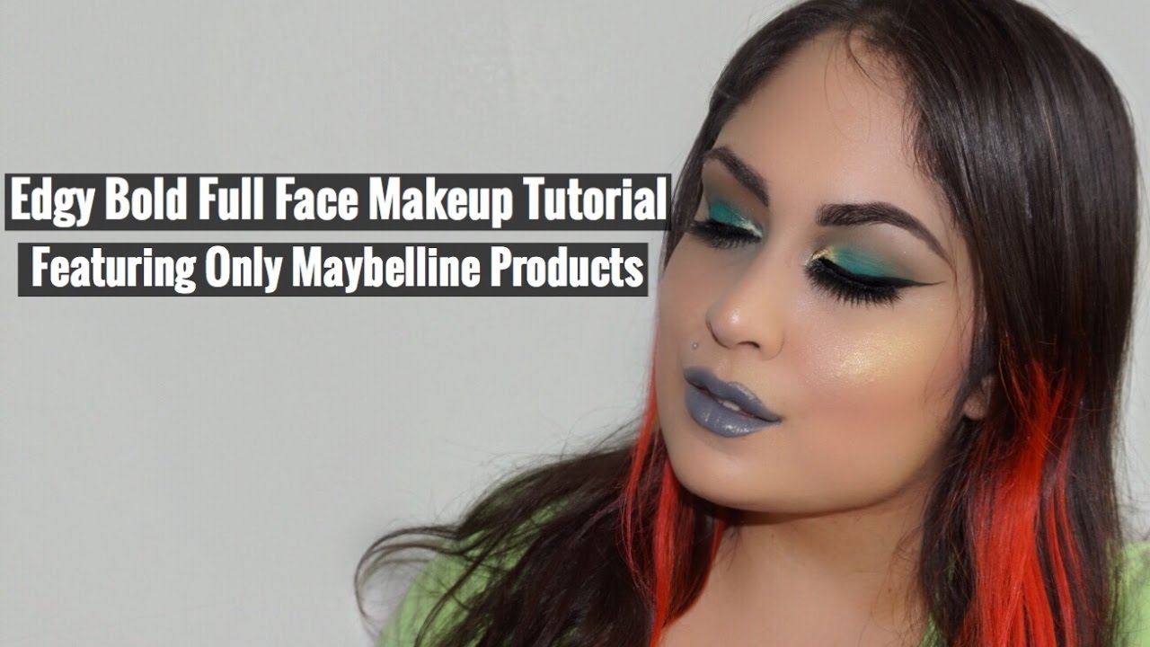 Edgy & Bold Full Face | One Brand Makeup Tutorial - Maybelline - YouTube