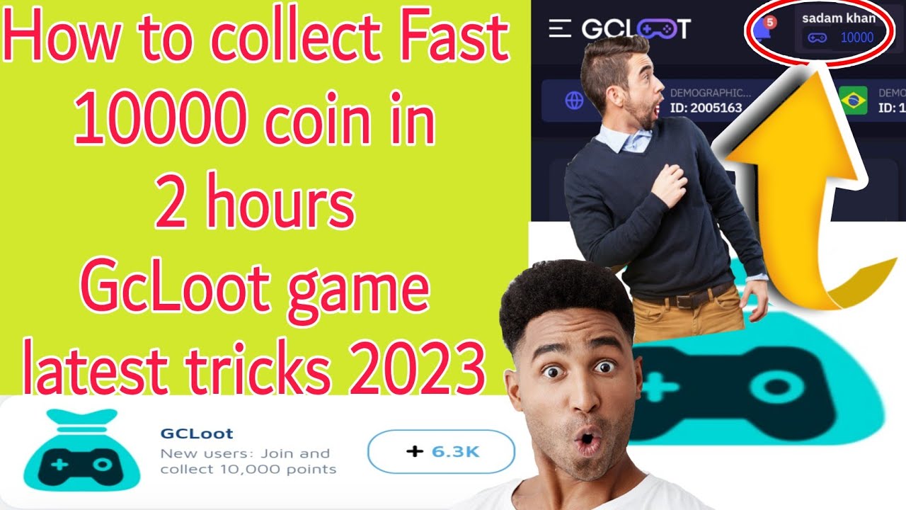 How to collect 10000 coinw GcLoot game 2023 | English language tutorial ...