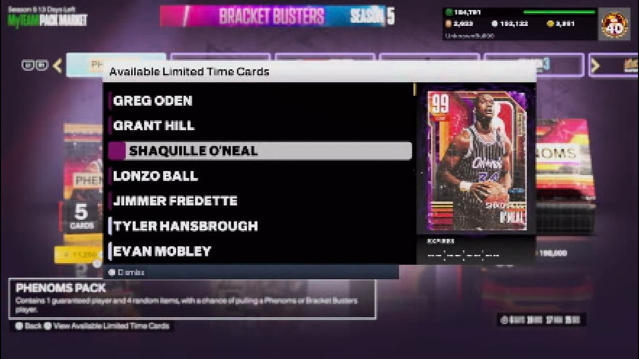 NBA 2K23 Phenoms Dark Matter Shaq Pack Opening - YouTube
