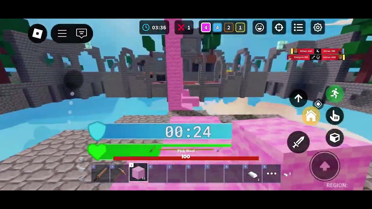 Playing bedwars quick and easy - YouTube