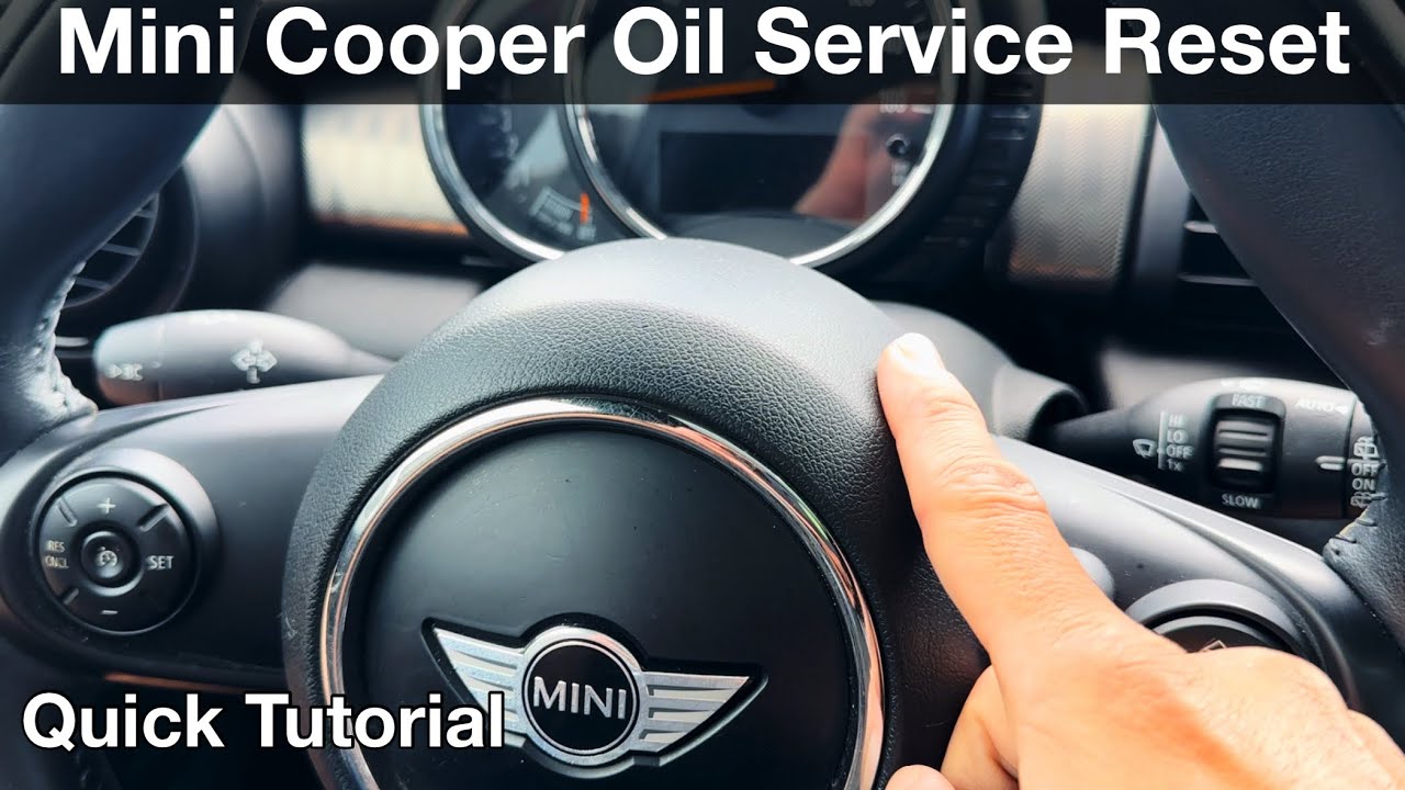 How to reset oil service light 2017 Mini Cooper - YouTube