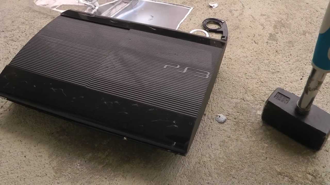 PlayStation 3 Super Slim - Hammer Drop Test - YouTube