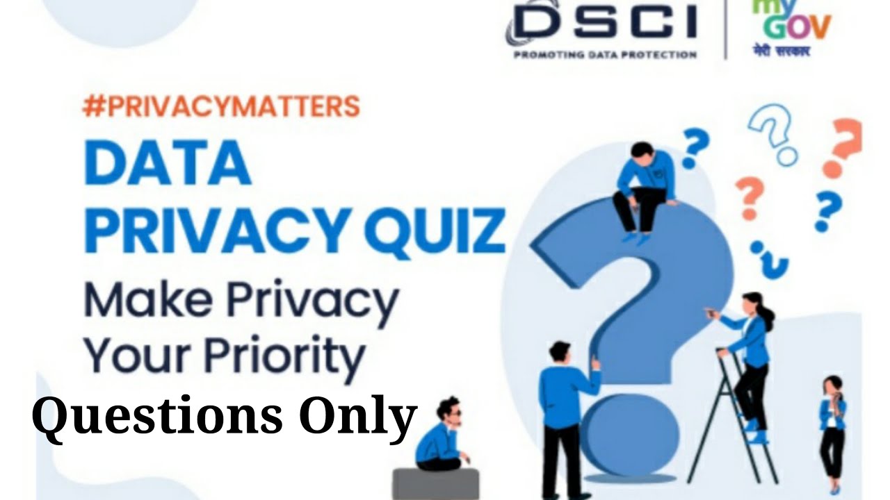 Data Privacy Quiz | Mygov Quiz | Questions Only - YouTube