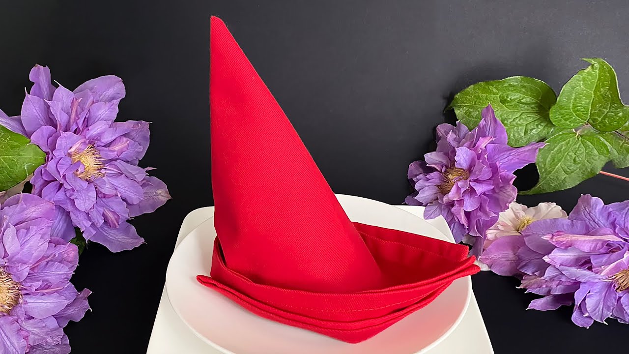 How to Fold a Sailboat Napkin - YouTube