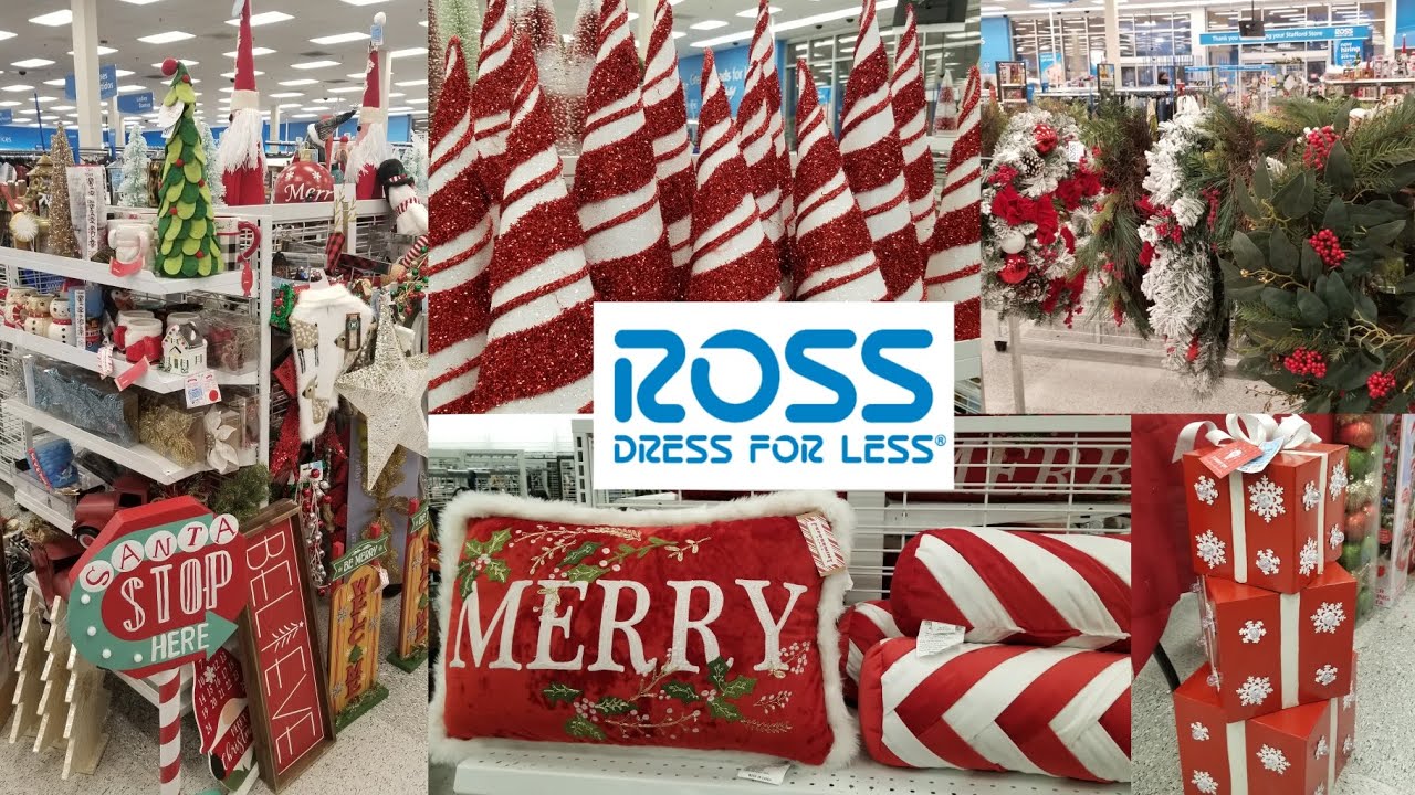 HUGE Christmas decor shopping at ROSS dress for less! So much glam ...