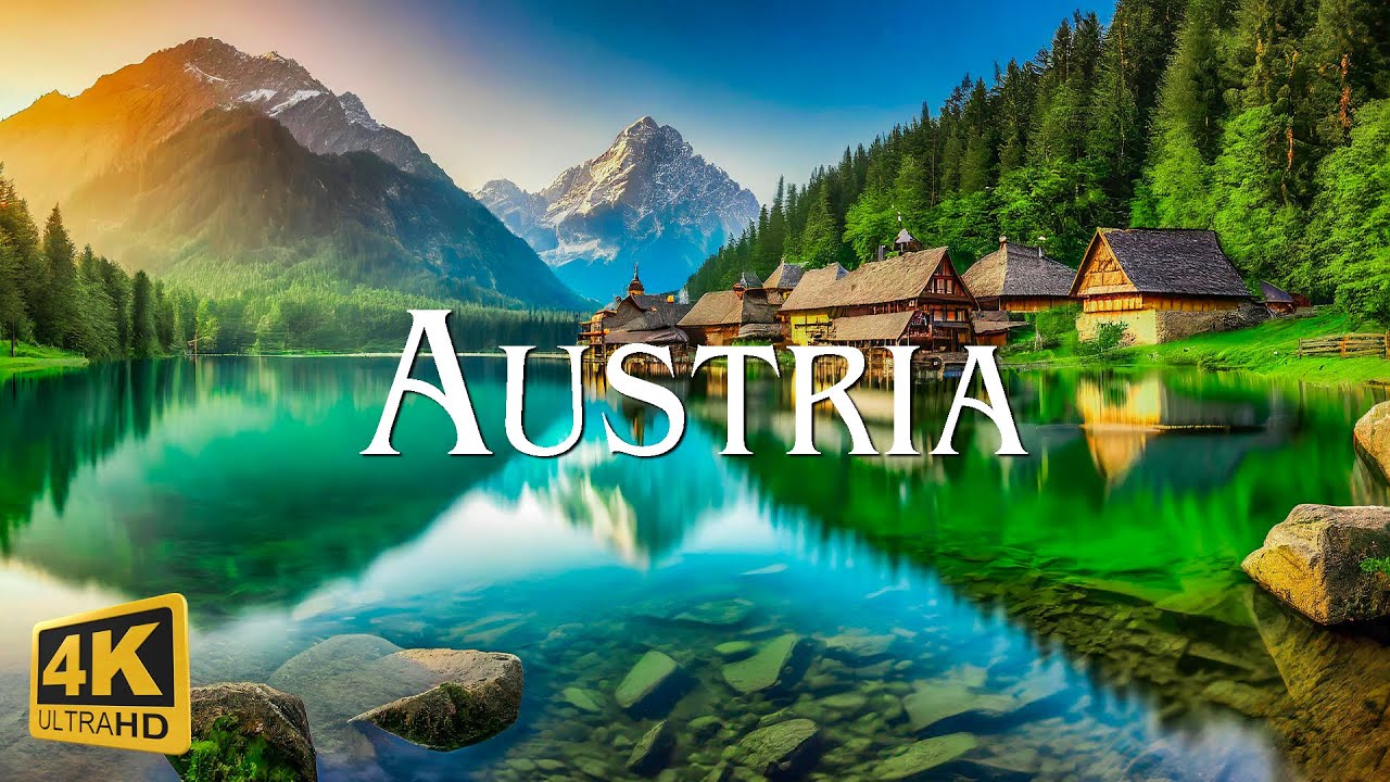 FLYING OVER AUSTRIA (4K UHD) - Relaxing Music With Wonderful Natural ...