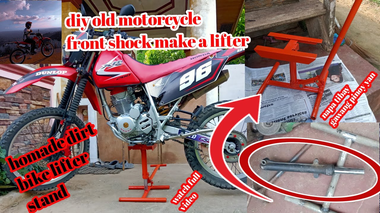 DIY Homade lifter dirt bike center stand easy to lift from scrap ...