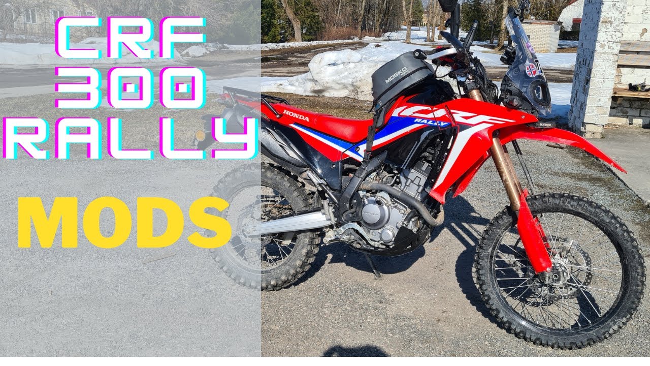 Honda CRF 300 Rally mods [S22-E2] - YouTube