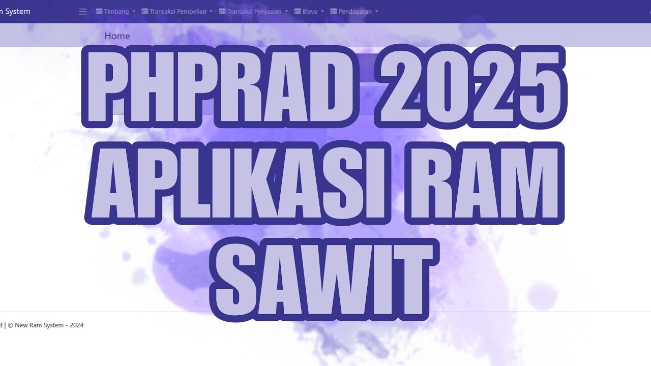 PHPRAD 2025 - REVIEW APLIKASI RAM SAWIT PART 2 (NEW RAM SYSTEM) - YouTube
