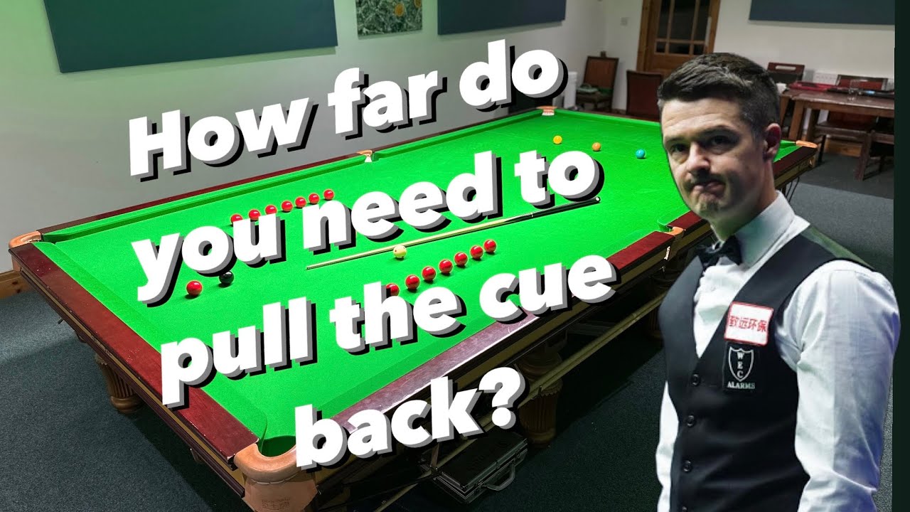 How far do you pull the cue back? - YouTube