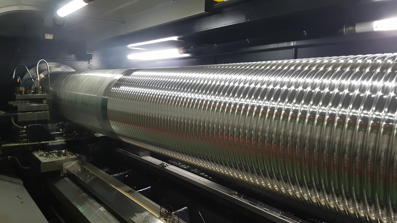 hoist wire drum groove roughing - YouTube