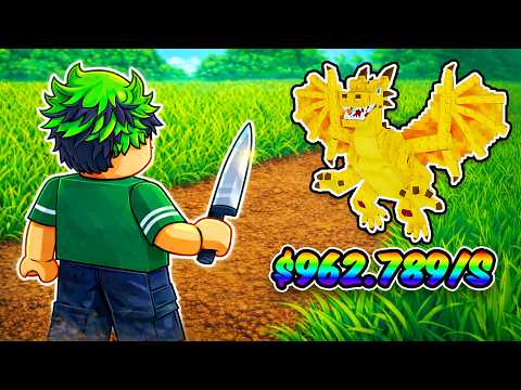 ÇİM BİÇEREK TÜM BRAİNROTLARI ÇALDIM! - Roblox