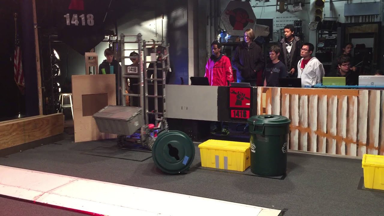Team 1418 - Three Tote Autonomous - FRC 2015 - Recycle Rush - YouTube