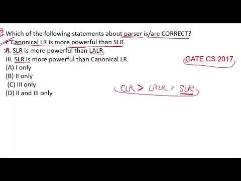 Compiler Design PYQ Gate CS 2017 - YouTube