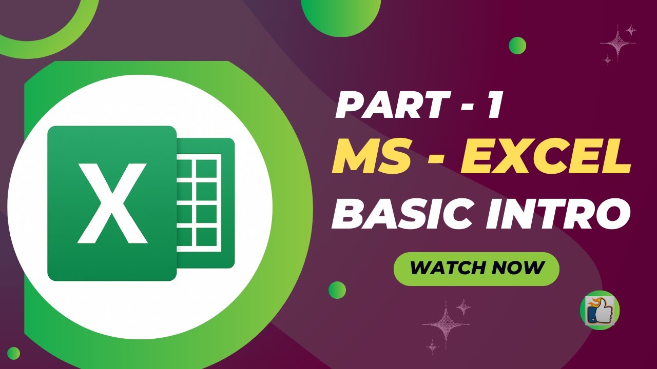 📌 MS Excel Introduction | Complete Beginner Tutorial | Step-by-Step ...