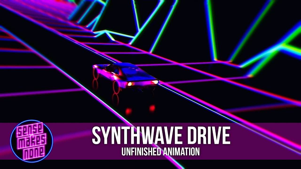 Synthwave Drive: Unfinished Animation - YouTube
