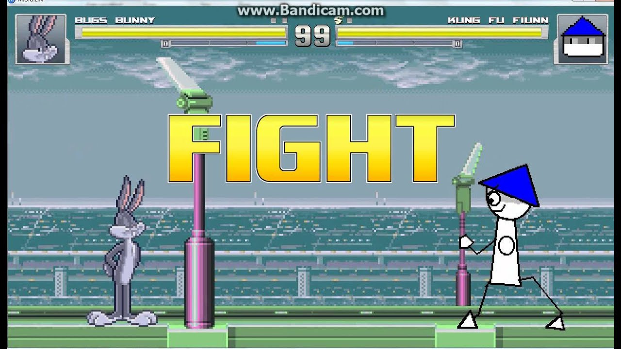 Mugen Bugs Bunny VS Kung Fu Fiunn - YouTube