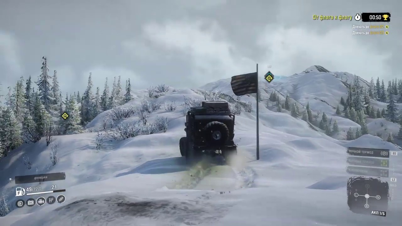 SnowRunner(PS4) - Состязание "От флага к флагу"(Золото) - YouTube