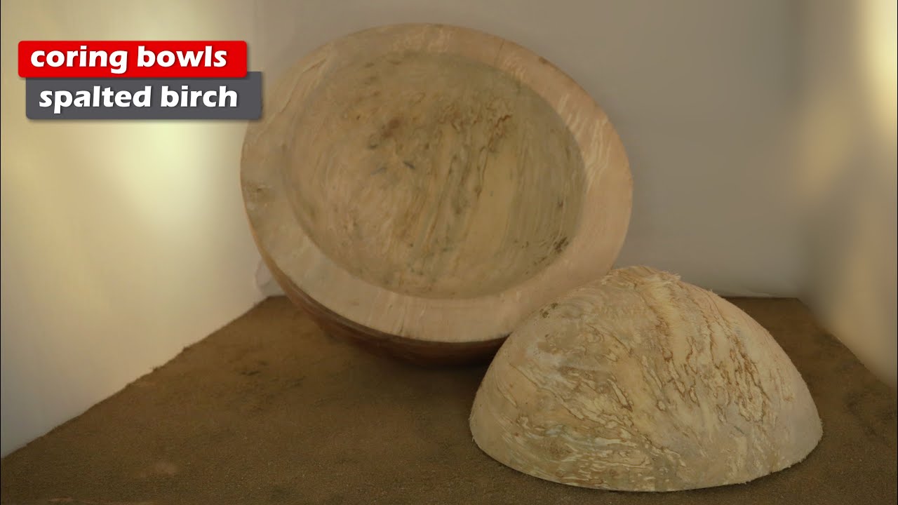 Coring spalted birch bowls with the Oneway Easy Core System - YouTube