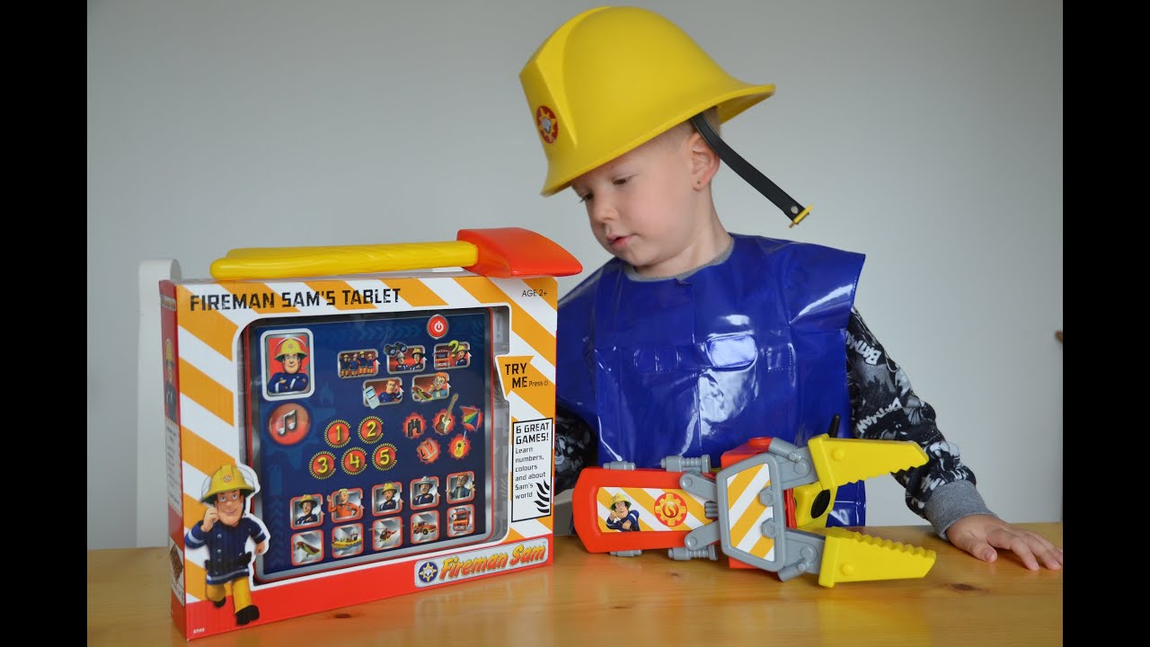 New Fireman sam Toy Tablet Fun Feuerwehrmann Sam Fireman Dress UP ...
