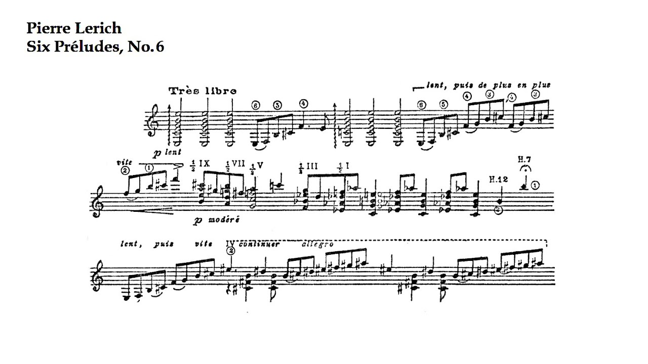 Pierre Lerich. Six Préludes, N6 - YouTube
