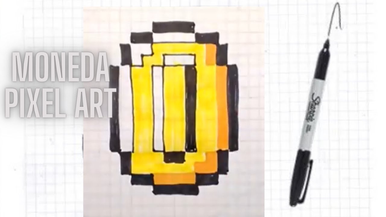 Moneda de Mario Bros | Pixel Art visual hecho a mano - YouTube
