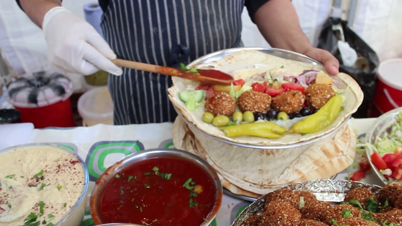 Falafel @ Street Food at Watford Market - YouTube