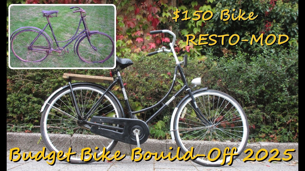 My Custom Vintage European Bike Restoration on a $150 Budget! - Cheap ...