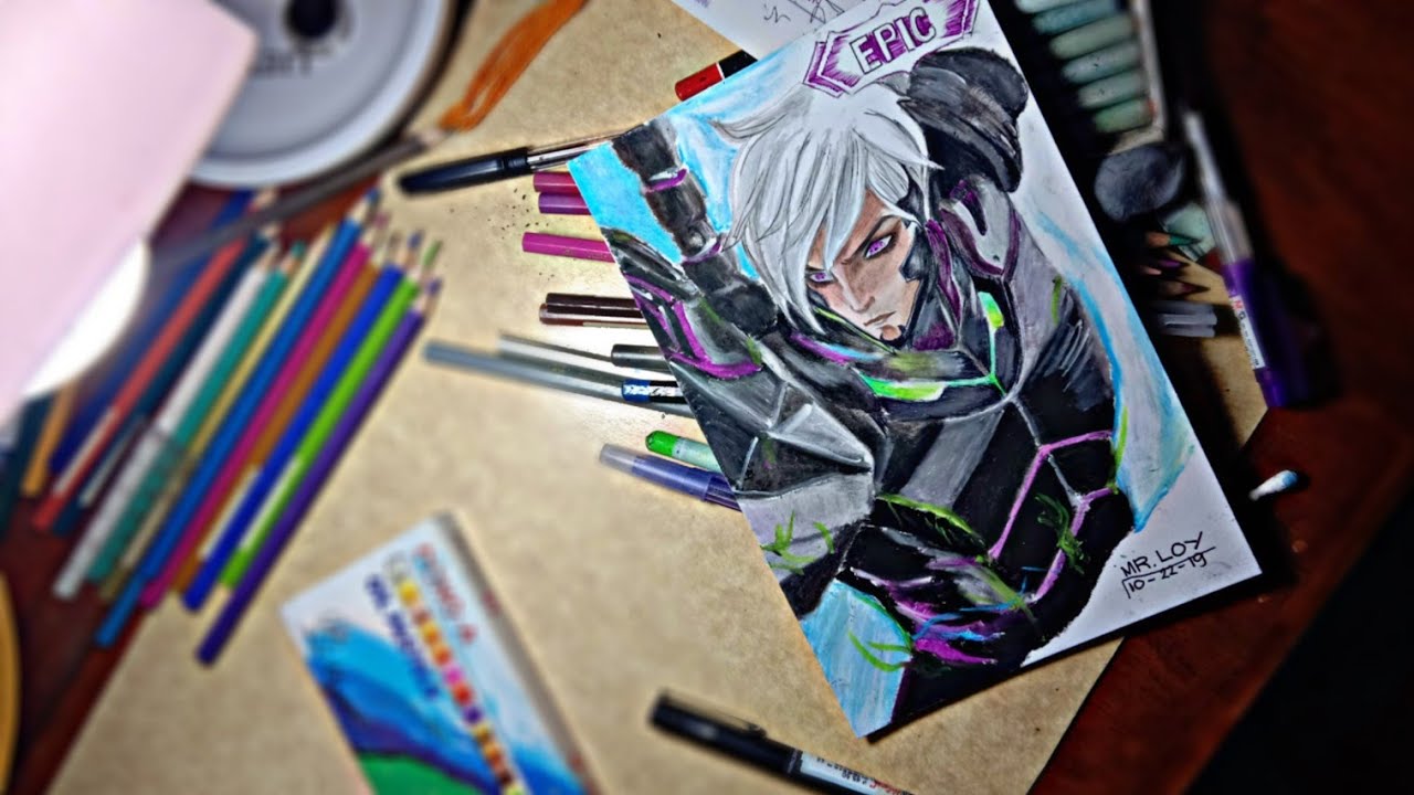 Drawing Gusion Venom Skin|MLBB - YouTube