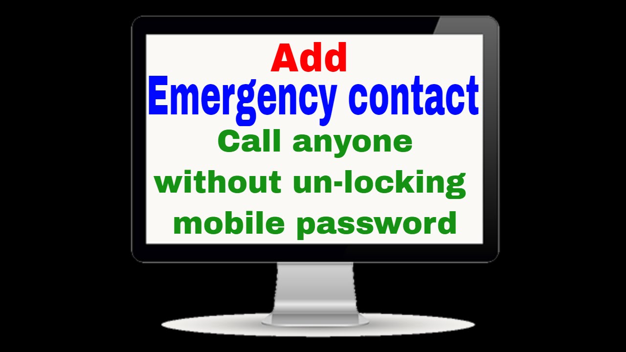How to add emergency contact | Emergency contacts in lock screen ...