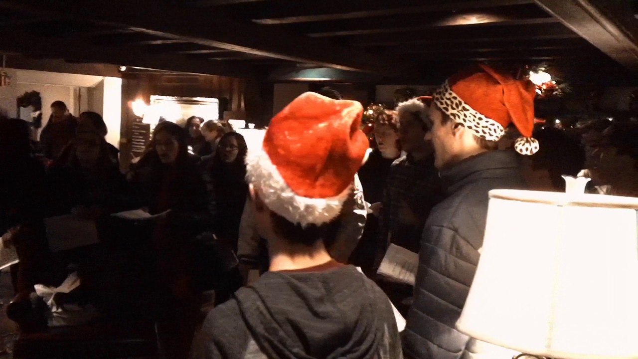 Practicing for Princeton's 2016 Tree Lighting inside the Nassau Inn ...