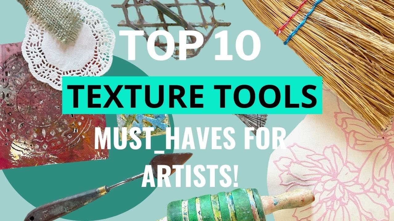 🖌️MY 10 favourite texture tools! #texture #paintingideas #coldwaxmedium ...