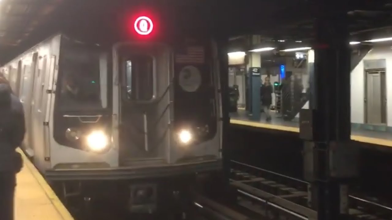 NYC Subway: R160 Q Train @ 42nd Street Times Square Station - YouTube