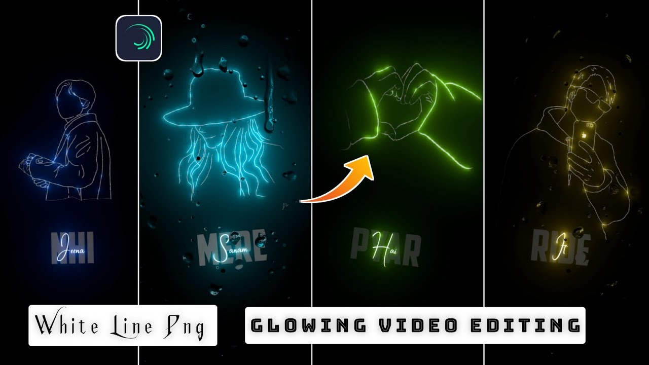 How To Make Text Glowing In Alight Motion In Hindi White PNG Lyrics How To Make Text Glowing In Alight Motion In Hindi White PNG Lyrics