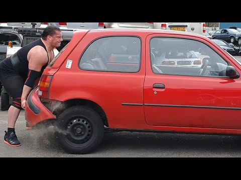 Car Deadlift RAW Toyota Starlet 300kg 5 repetitions! - YouTube