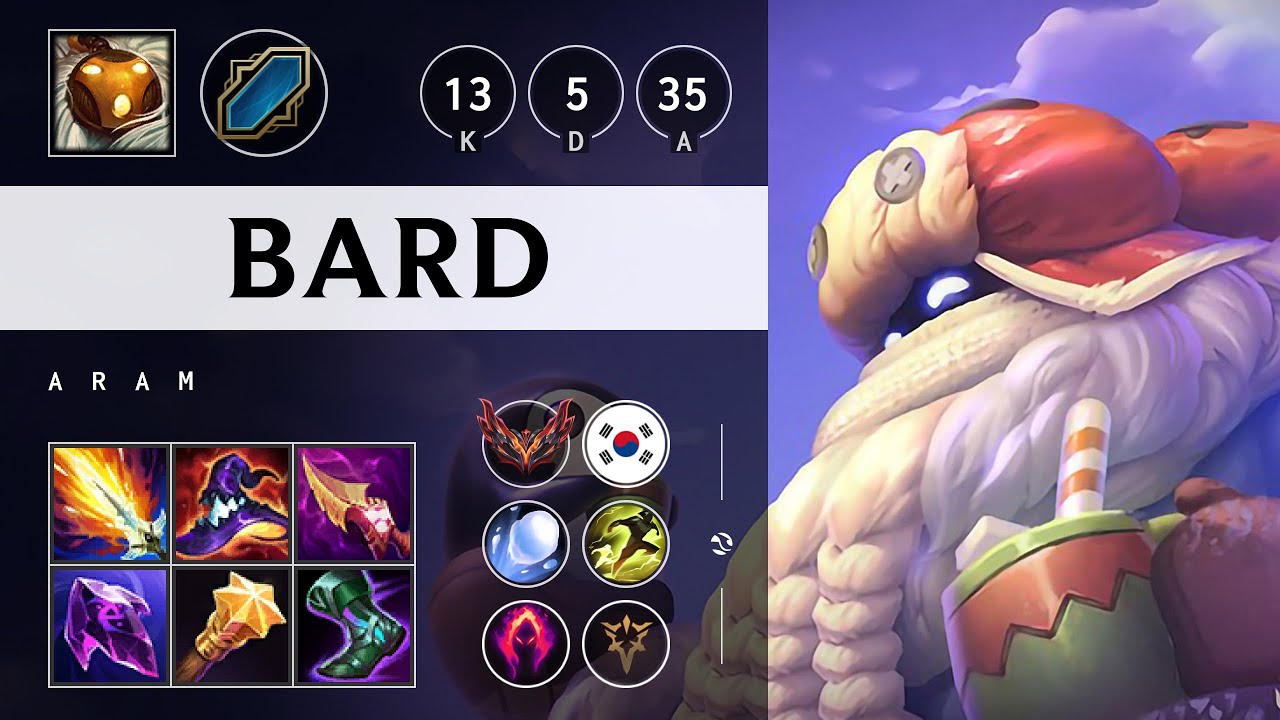 Bard ARAM: Dominating - KR Grandmaster Patch 25.S1.1 - YouTube