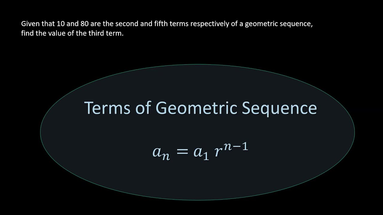 Geometric Sequence: How to find the Common Ratio and a Term given Two ...