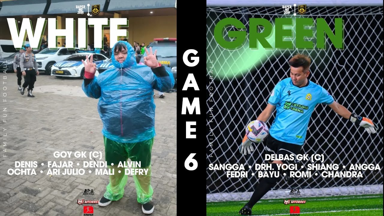 🔴SERUUU GAME 6//TIM PUTIH VS TIM HIJAU//INTERNAL GAME FAMILY FUN ...