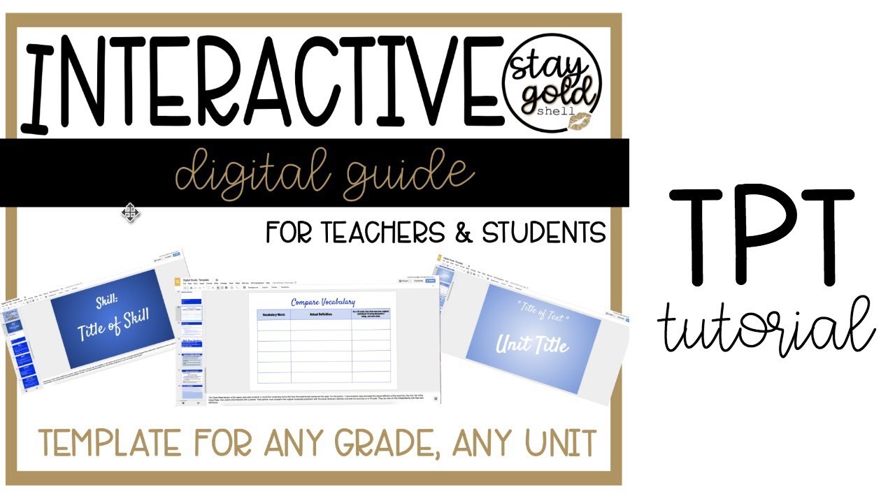 Study Sync Digital Guide Template Tutorial TPT - YouTube
