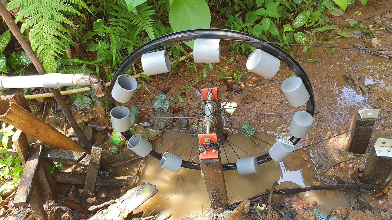PLTA Micro Hydro / PLTA dari Dinamo Sepeda Ontel - YouTube