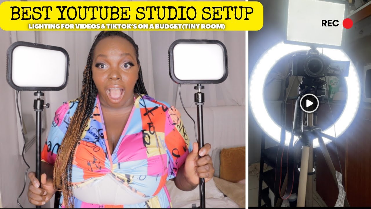 TINY Room Youtube Best lighting Setup for videos on a BUDGET 2024 ...