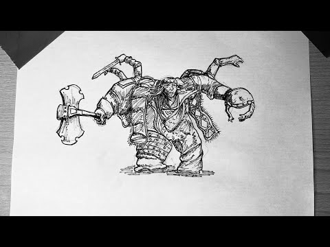 How To Draw Godrick The Grafted (Elden Ring Boss) - YouTube