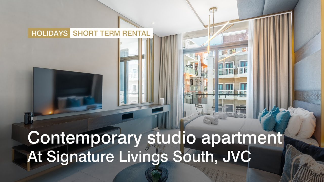 Contemporary studio apartment at Signature Livings South, JVC, Dubai ...