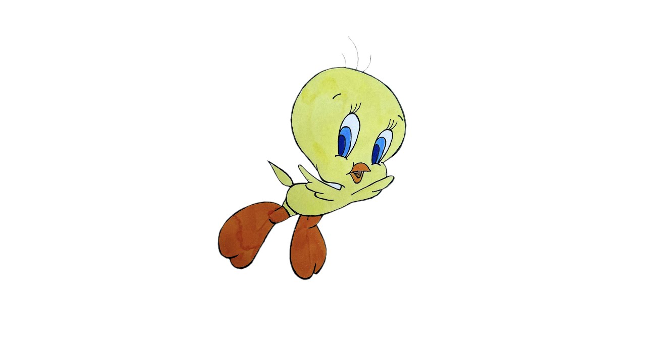 Learn to Draw Tweety – yellow canary – Warner Brothers Animated ...