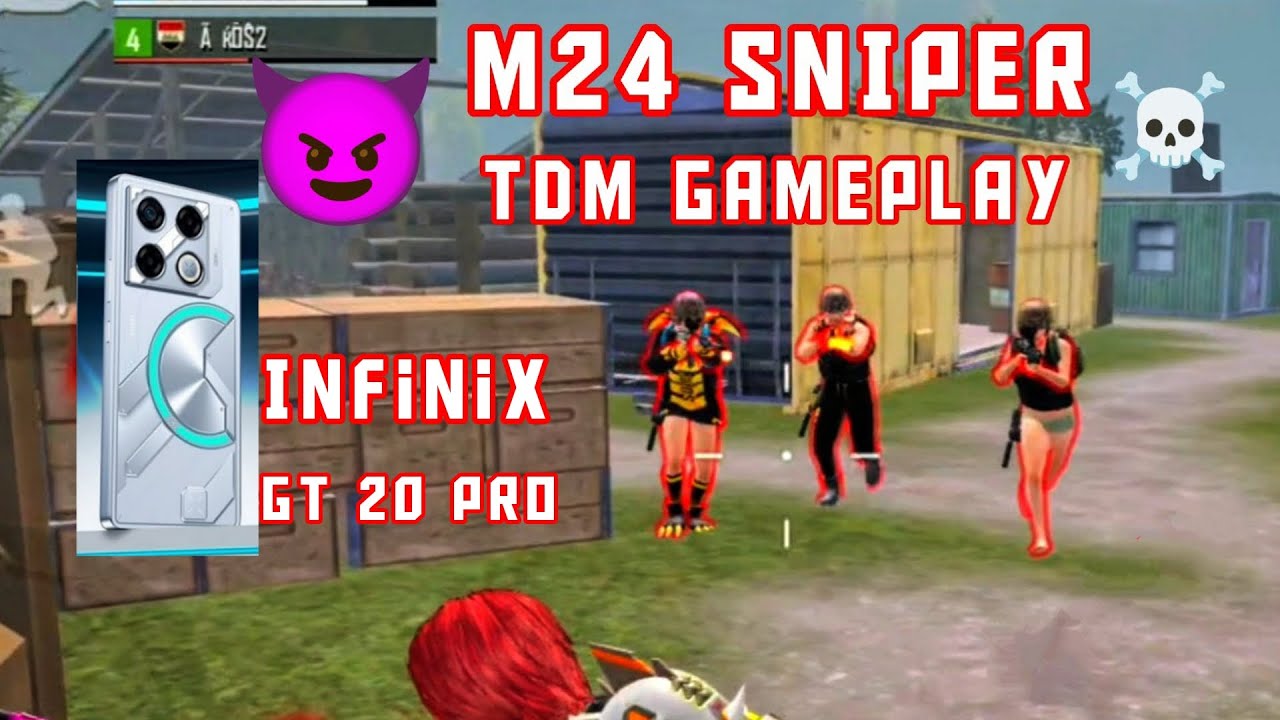 PUBG MOBILE M24 (SNIPER)☠️ IN PHONE -Infinix Gt 20 pro🤩| 5 FINGER ...